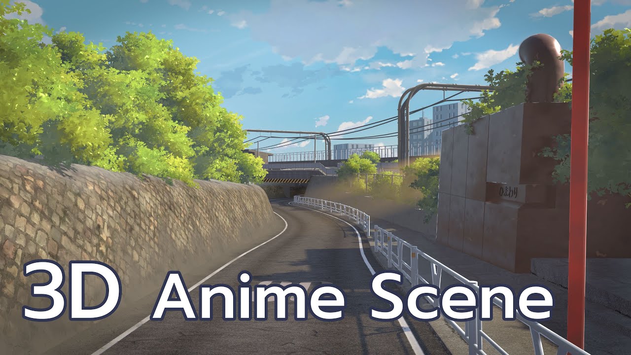 Stylized Anime Scene Blender Timelapse Youtube