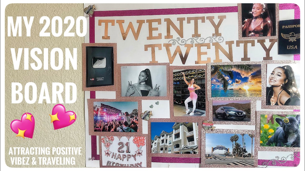 Making My 2020 Vision Board Youtube