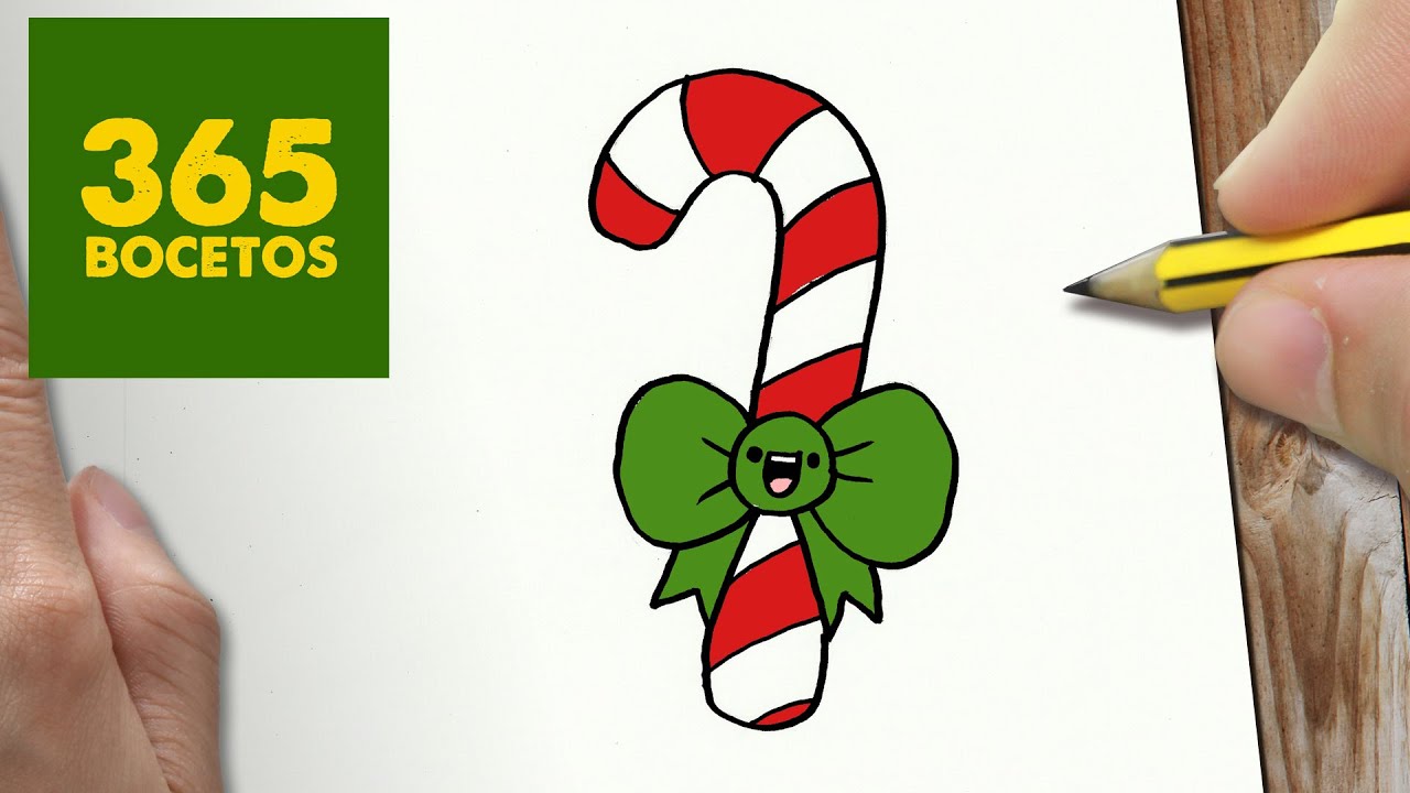 Baston De Navidad Para Colorear