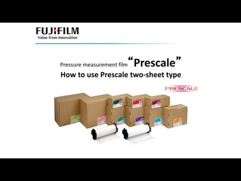 Pressure Measurement Film Prescale How To Use Prescale Two Sheet Type
