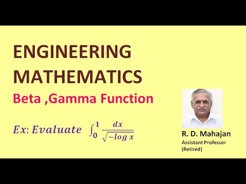 Beta Gamma Function Example 10 I Engineering Mathematics Youtube