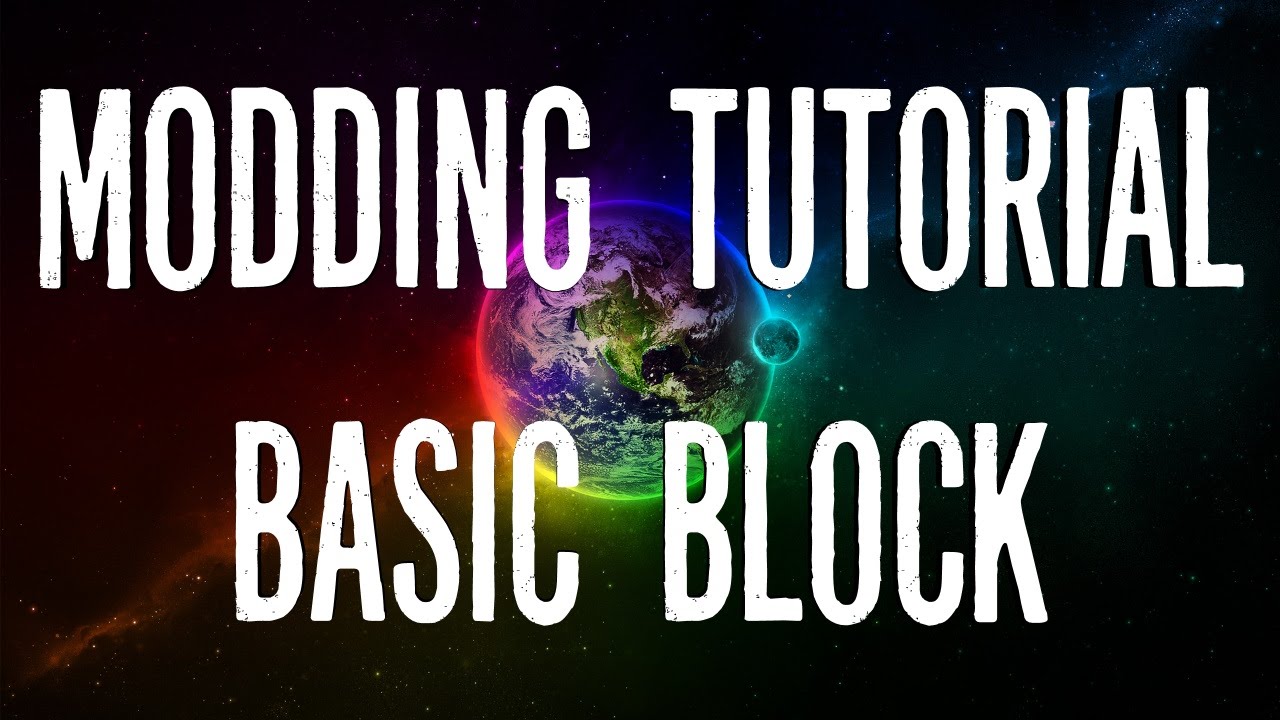 Minecraft Modding Tutorial Basic Block 1 8 9 Youtube