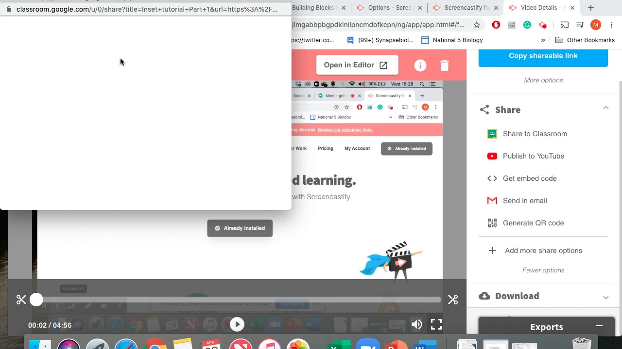 Screencastify Tutorial Part 2 Youtube