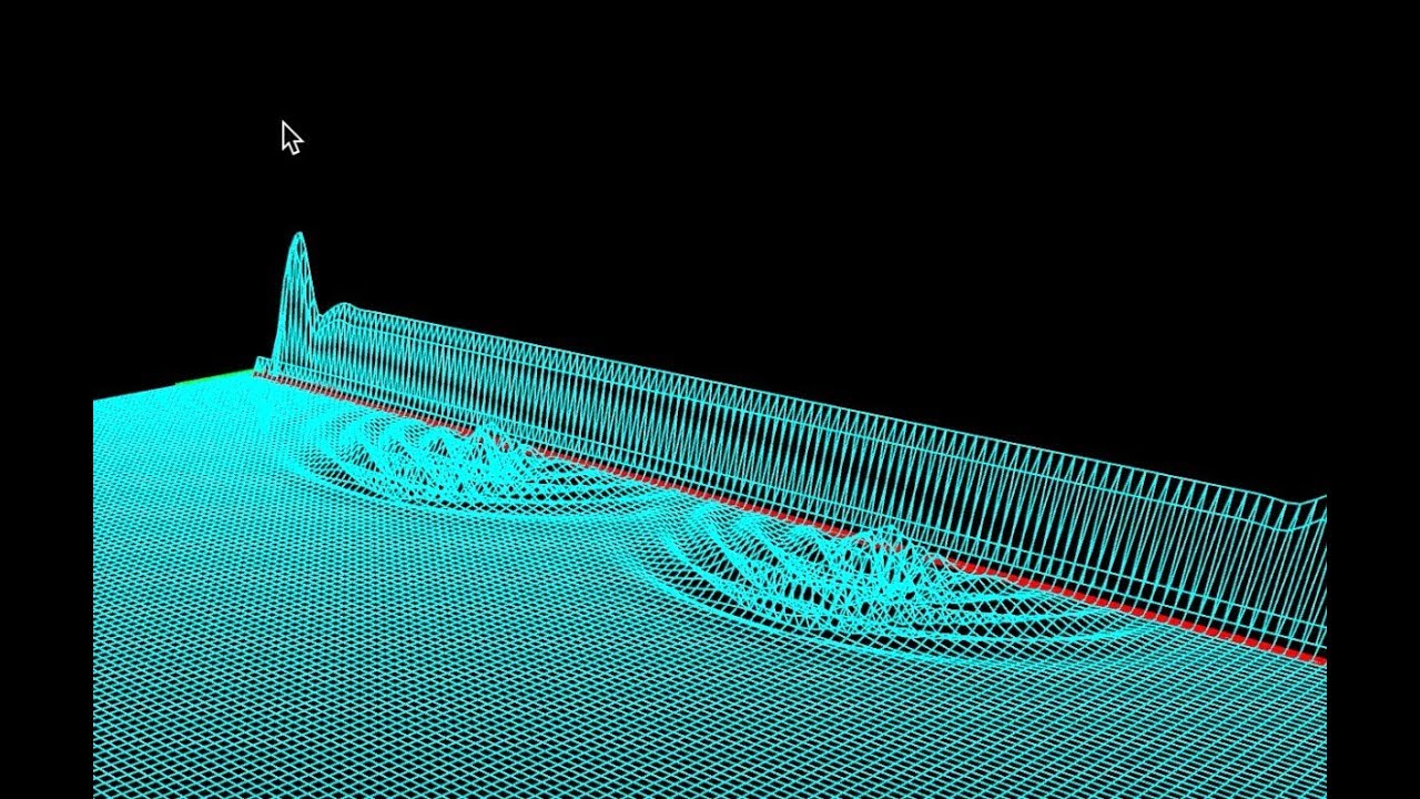 Wave Simulation 3d Processing Java Double Slit Experiment Youtube