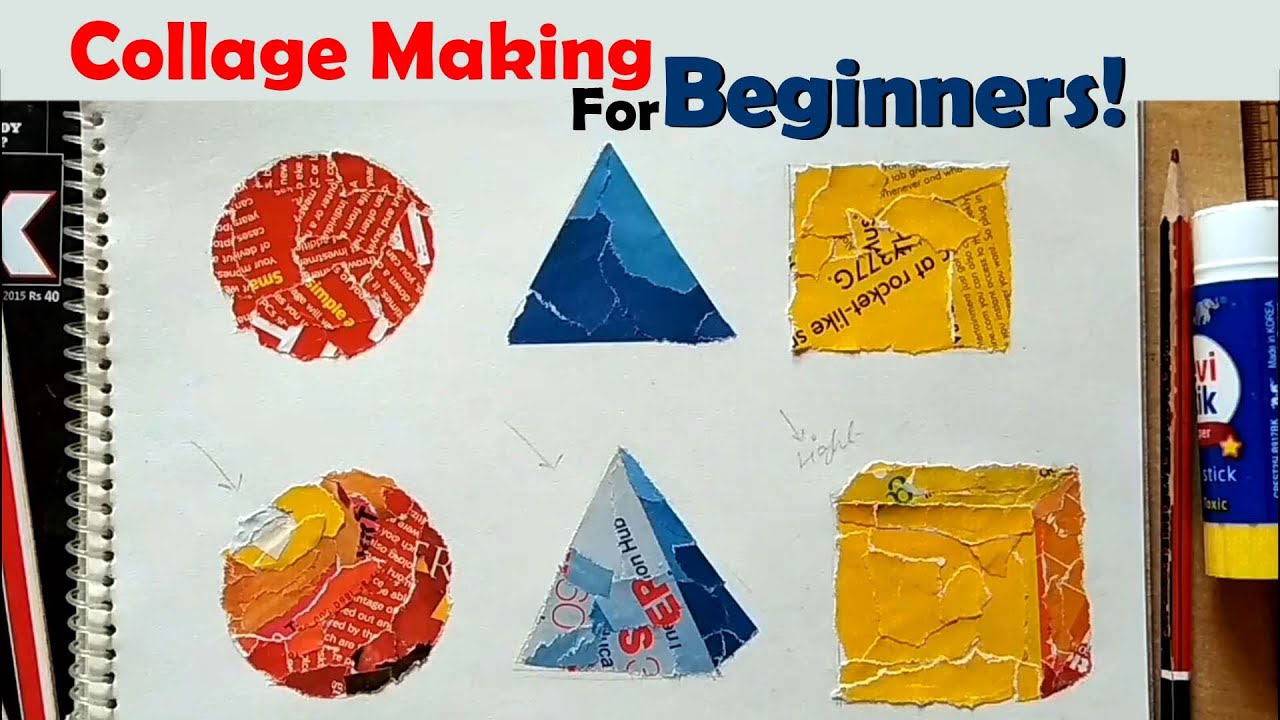 How To Make Collage For Beginners Basic Collage Making Collage Youtube
