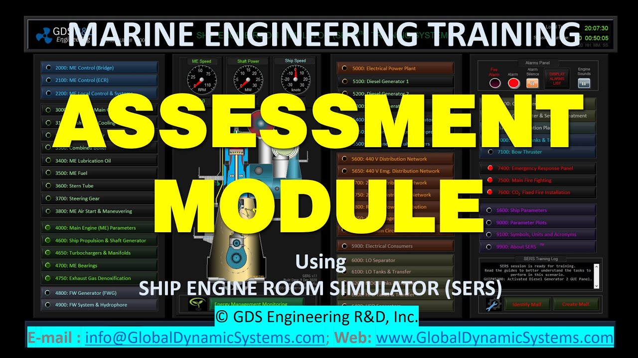 Ers Engine Room Simulator Demonstration Of The Sers Assessment Module