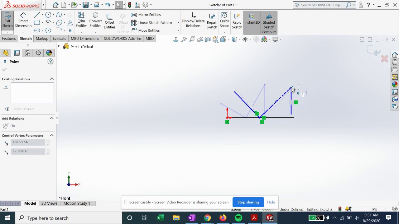 Automatic Relations Solidworks Tutorial For Beginners Youtube