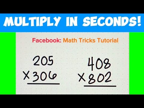 Fast Multiplication Hacks Mathtrickstutorialvideos Youtube