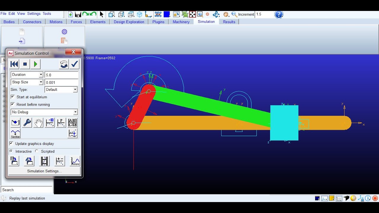 Msc Adams Tutorial Slider Crank Mechanism Part 1 Youtube
