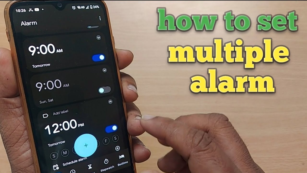 How To Set Multiple Alarm On Android Phone Multiple Alarm Setting On