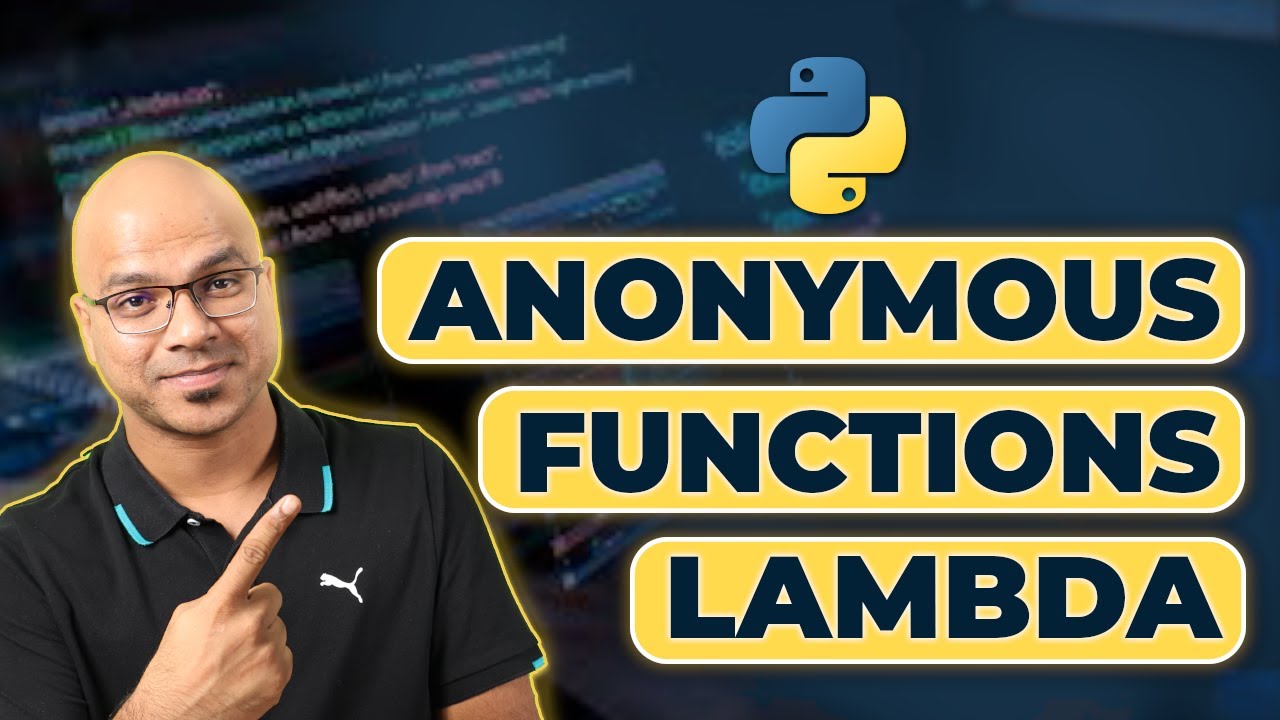 42 Python Tutorial For Beginners Anonymous Functions Lambda
