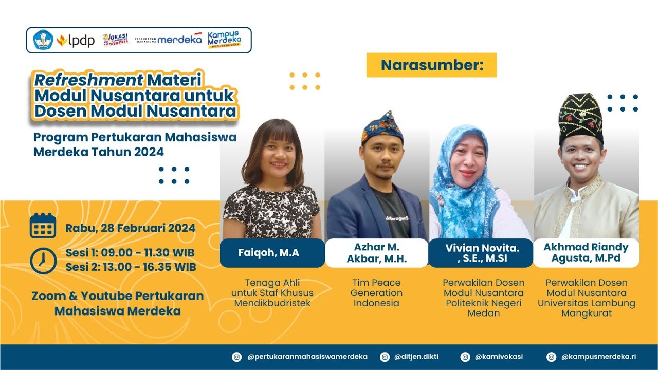 Refreshment Modul Nusantara Pt Penerima Program Pertukaran Mahasiswa