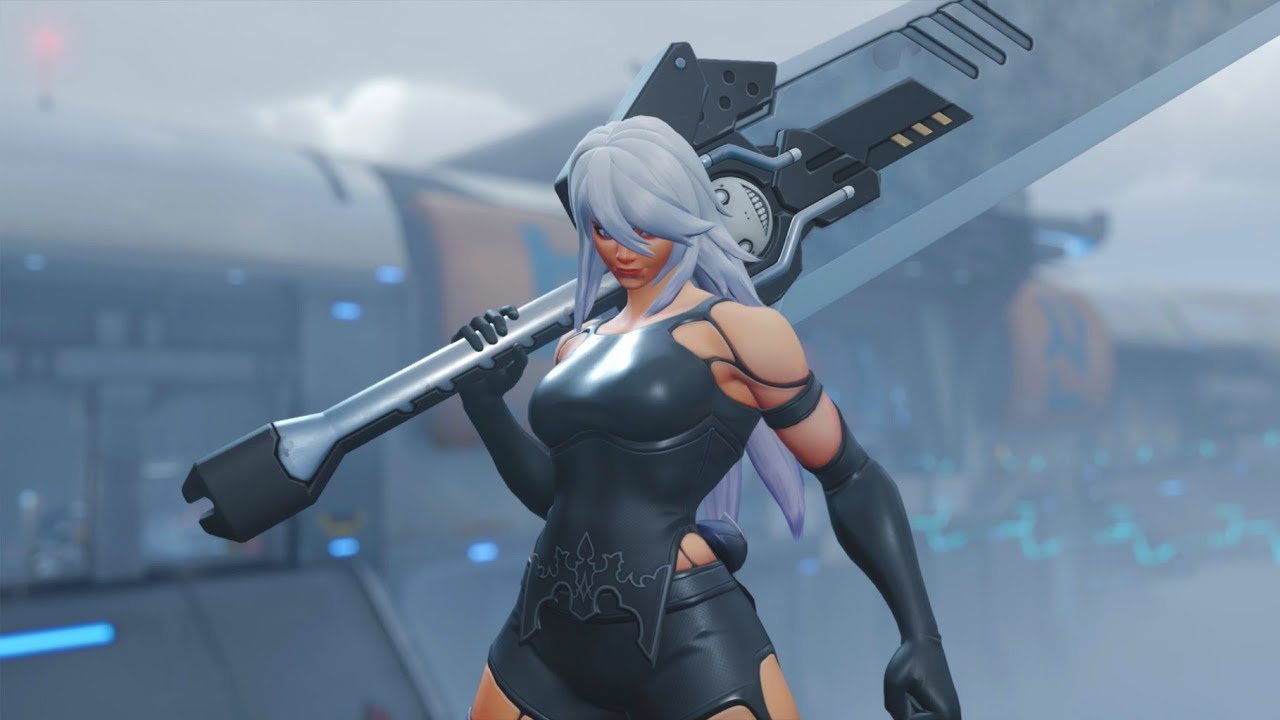 New A2 Vendetta Skin Showcase Overwatch X Nier Automata Youtube