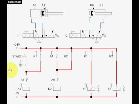 Electro Pneumatic Simple A B A B Youtube