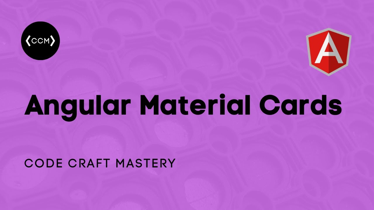 Angular Material Cards Youtube
