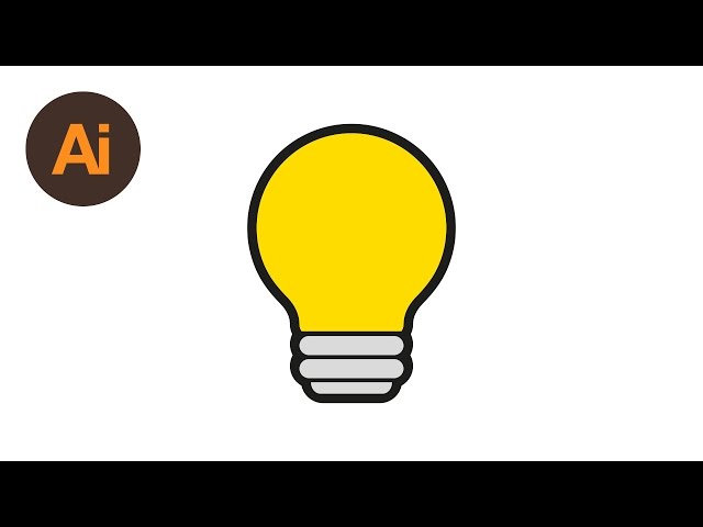 How To Draw Light Bulb Using Illustrator