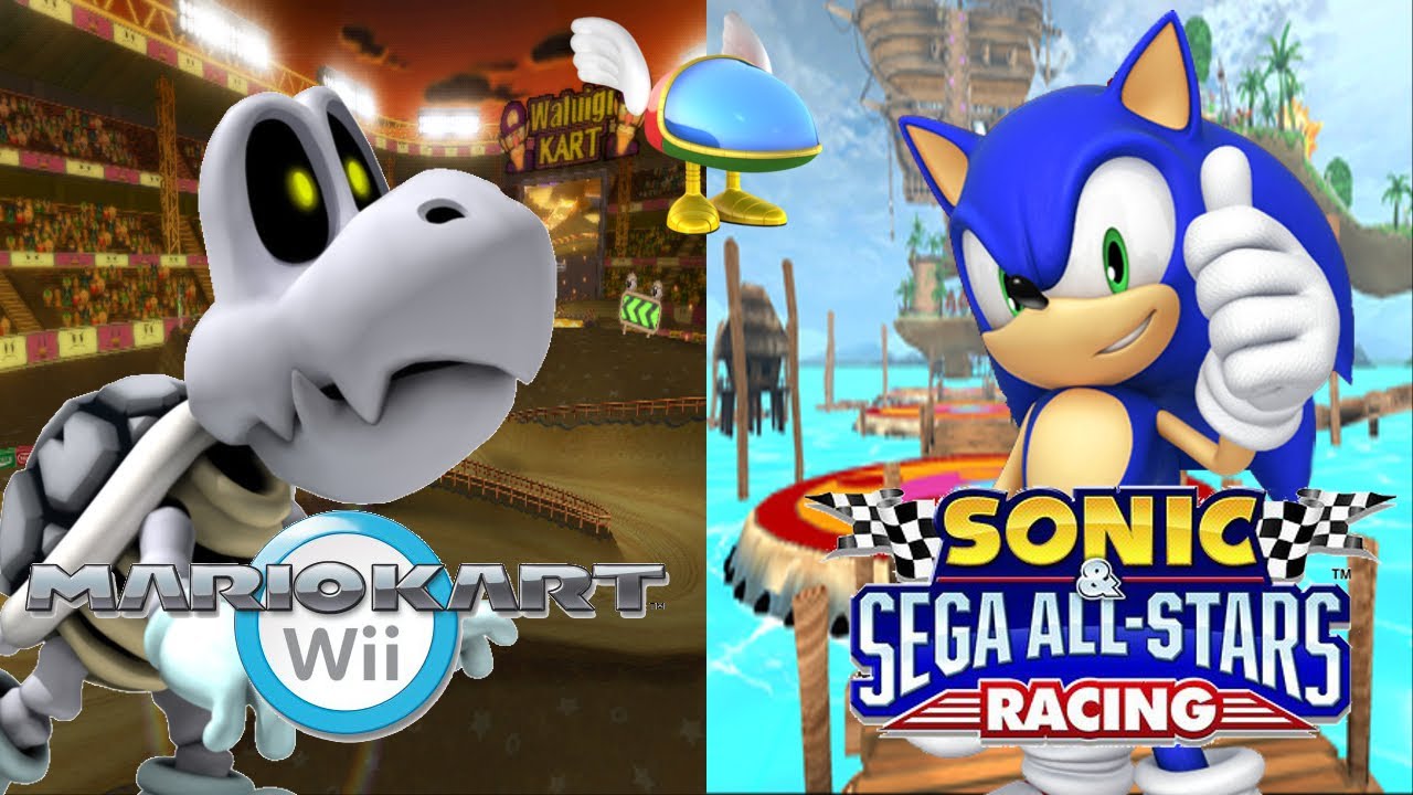 Sonic Sega All Stars Racing And Mario Kart Wii Online Races Youtube