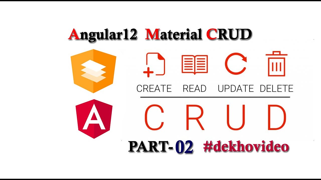 Angular Material Crud Tutorial With Json Server Angular Material
