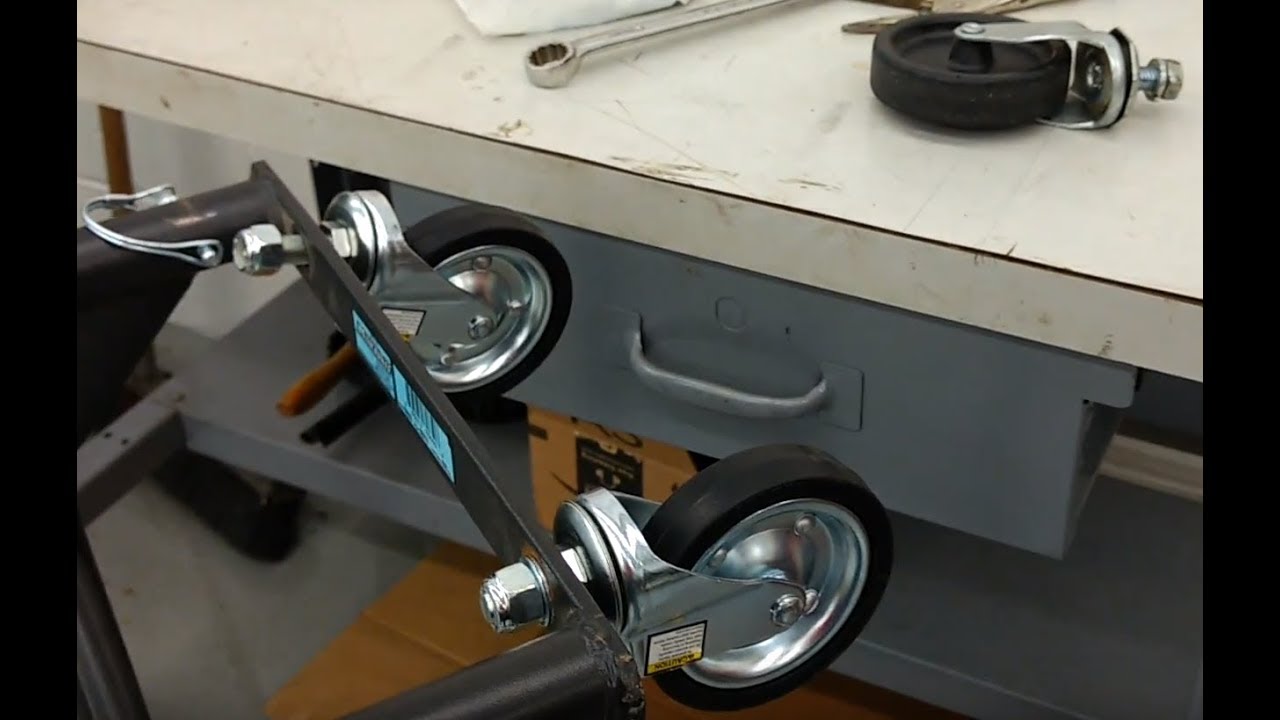 Harbor Freight Caster Wheels Review And Install Youtube