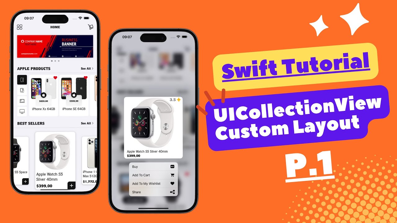 Ios Swift Custom Collection View Layout P1 Youtube