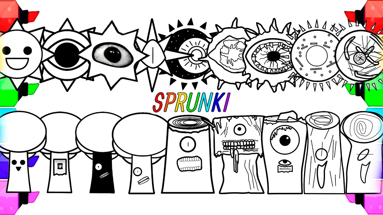 Incredibox Sprunki Coloring Pages New How To Color Mr Sun Vs Mr