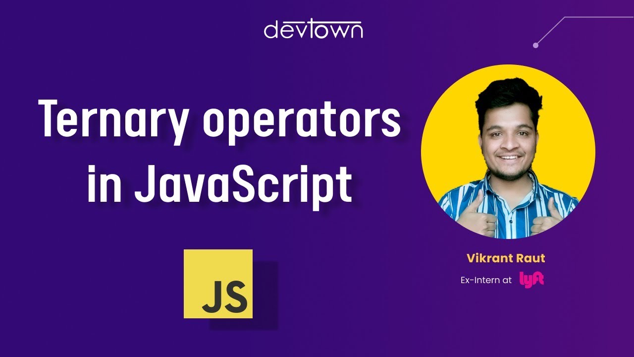 Ternary Operator In Js Youtube