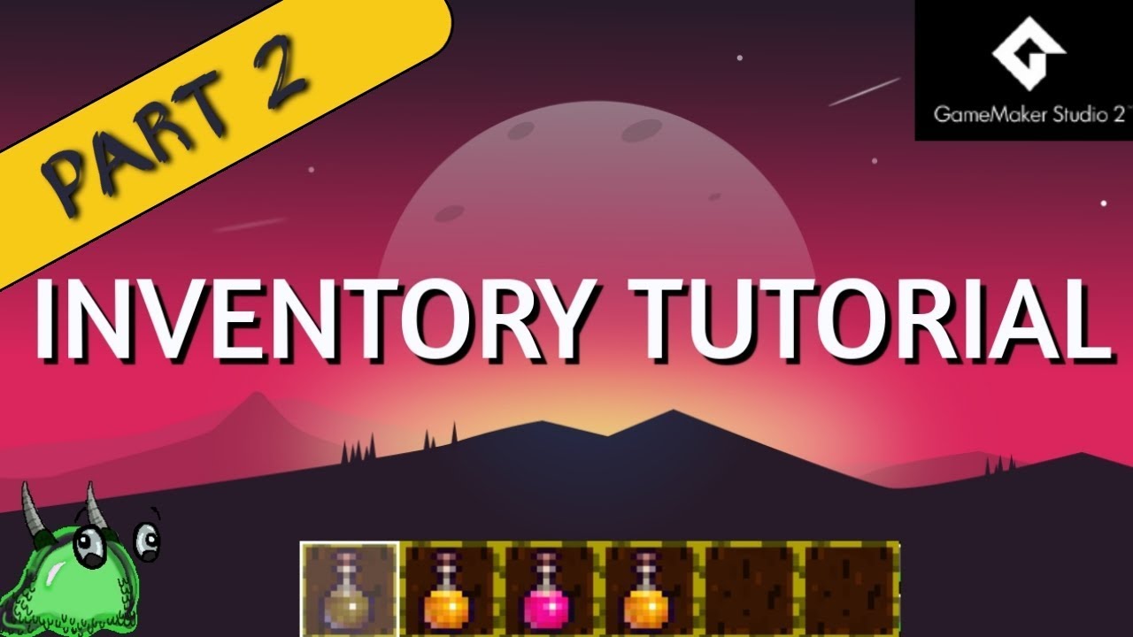 Gamemaker Studio 2 Inventory Tutorial Part 2 Youtube