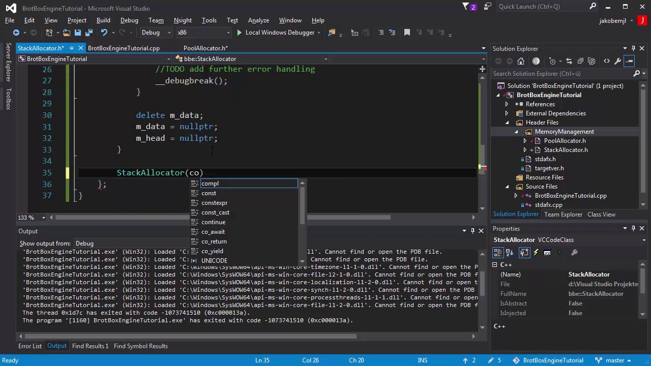 Game Engine Tutorial 005 Stack Allocator Praxis Youtube