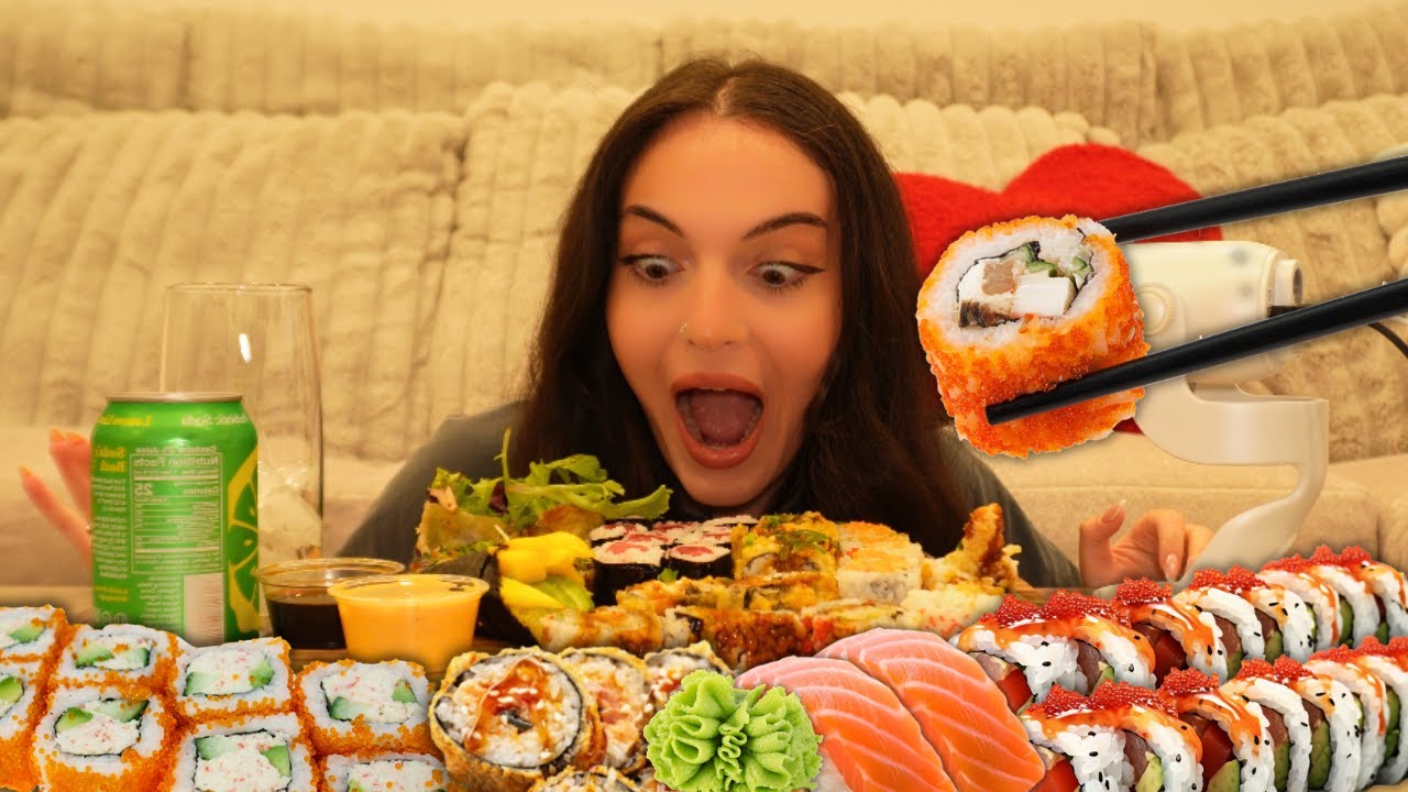 Asmr Sushi Mukbang Youtube