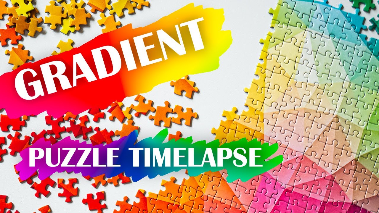 Gradient Jigsaw Puzzle Timelapse 1000 Pieces Youtube