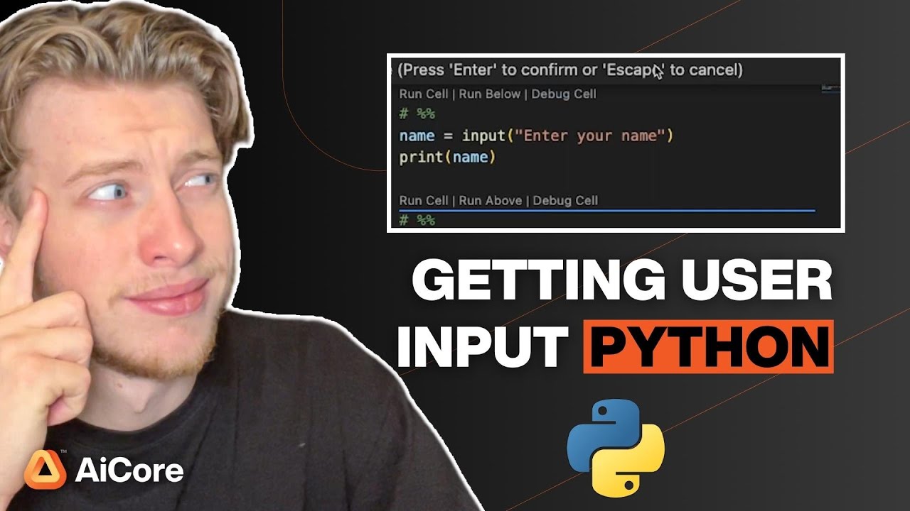 Getting User Input In Python Youtube