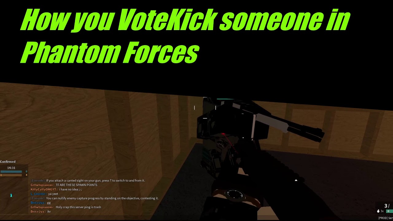 How To Votekick Someone In Phantom Forces Youtube