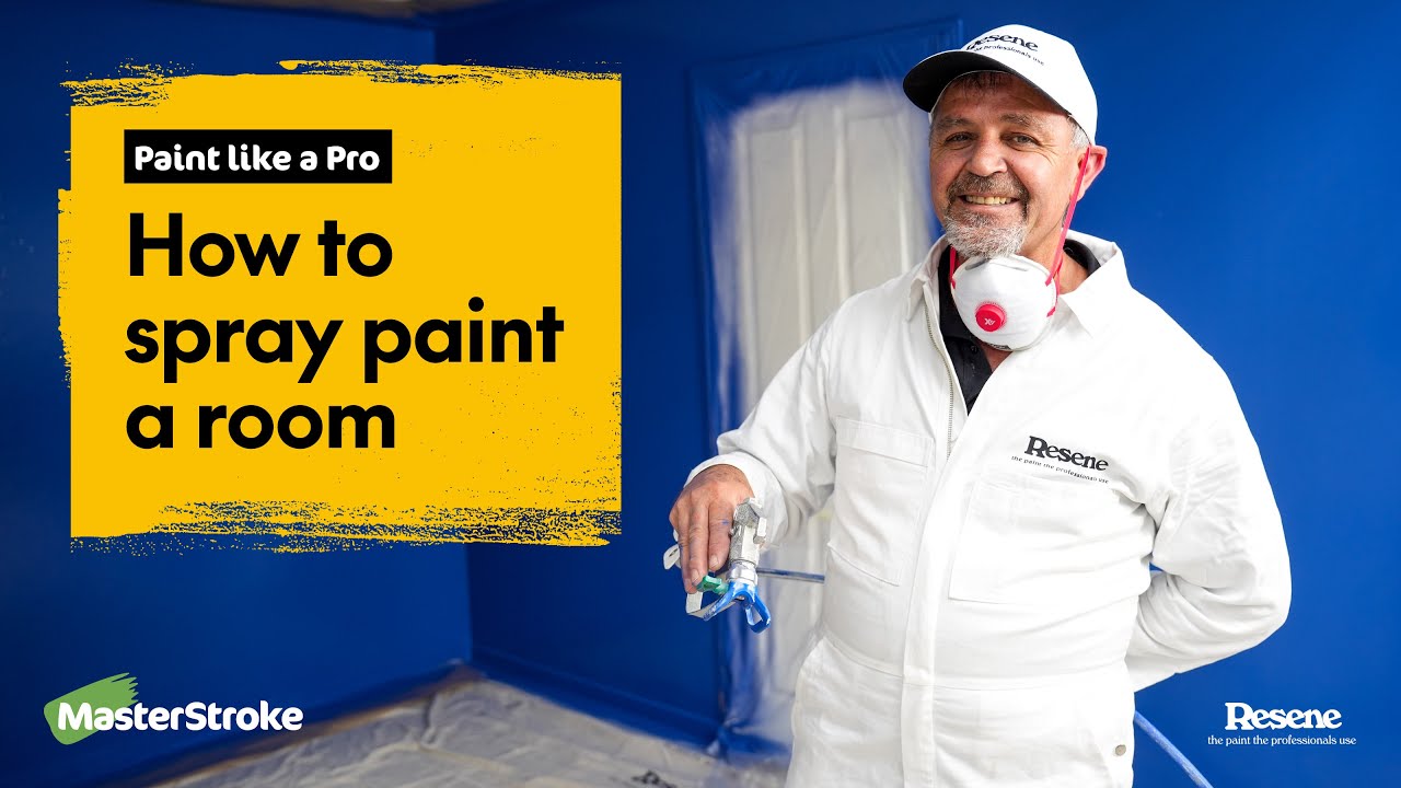 Paint Like A Pro How To Spray Paint A Room Youtube