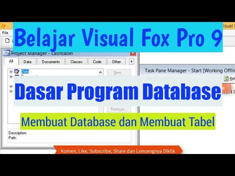 Belajar Ms Visual Foxpro 9 Dasar Program Database Youtube