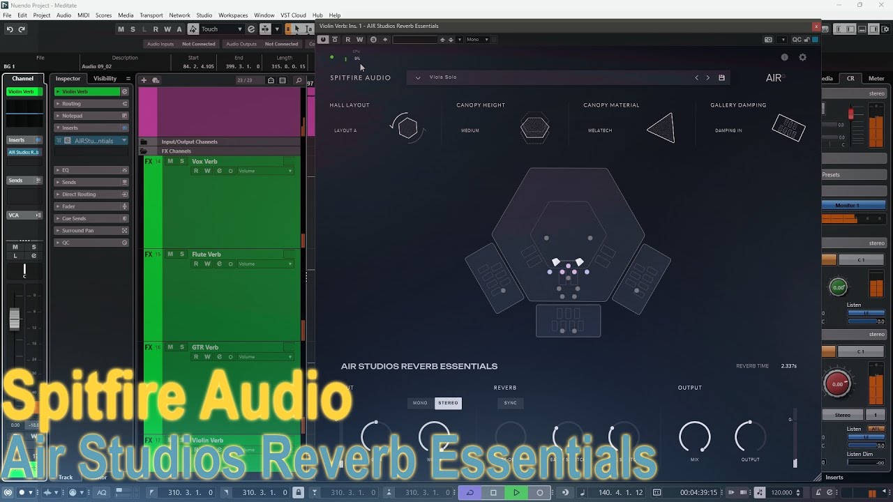 Spitfire Audio Air Studios Reverb Essentials Review Youtube