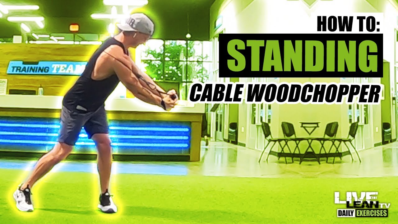 How To Do A Standing Cable Woodchopper Exercise Demonstration Video