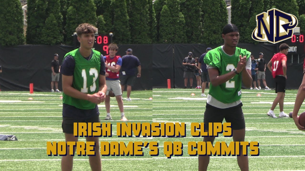 Irish Invasion Clips Of Notre Dame Qb Commits Deuce Knight Noah