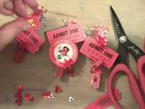 Creating Pretty Practical Collaged Clothespins Youtube