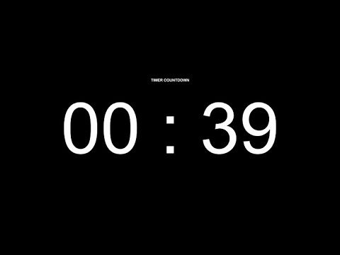 39 Seconds Countdown Timer Youtube