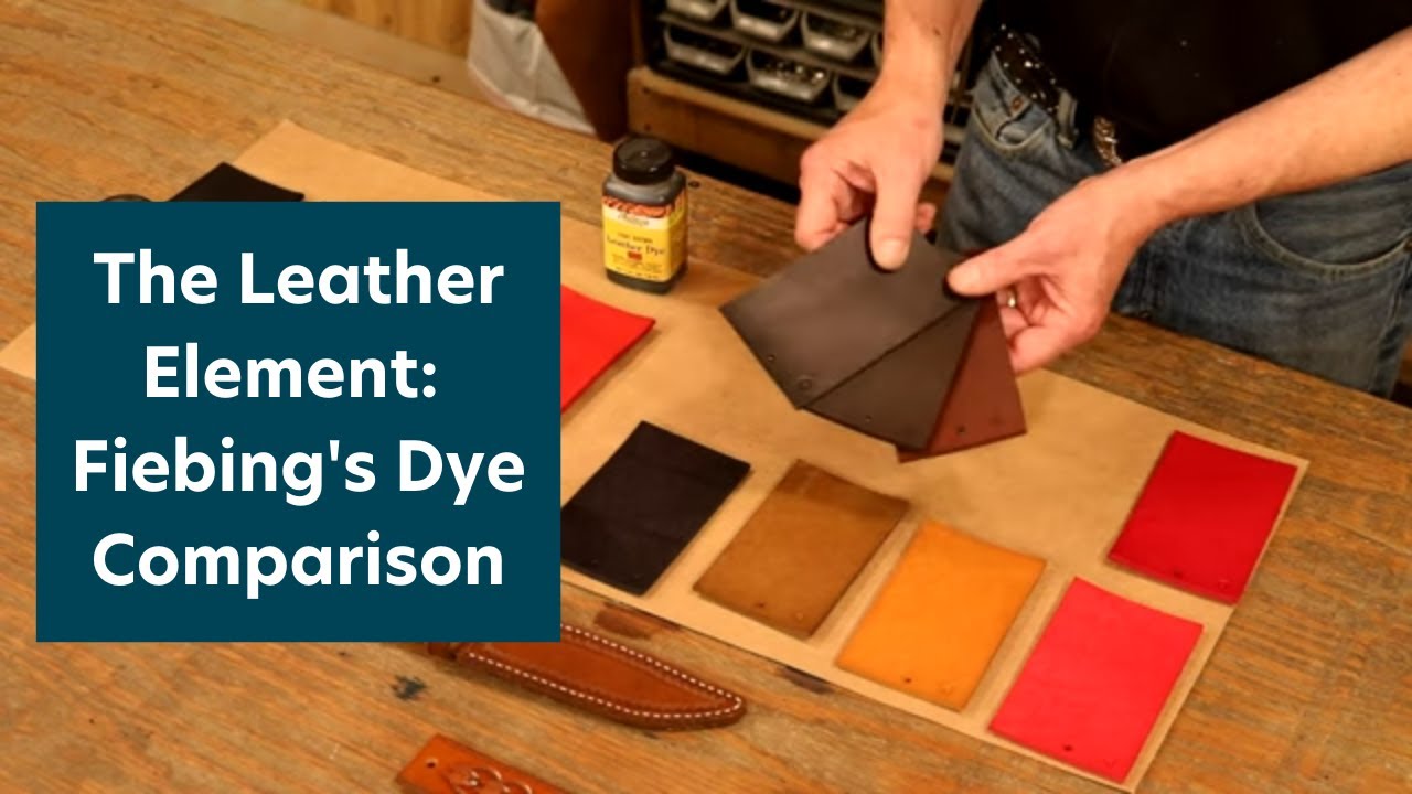 The Leather Element Fiebing S Dye Comparison Youtube