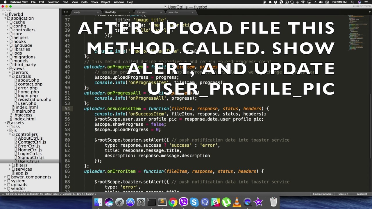Angular Codeigniter File Upload Youtube