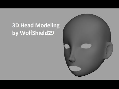 3d Head Modeling By Wolfshield29 Part 3 Youtube