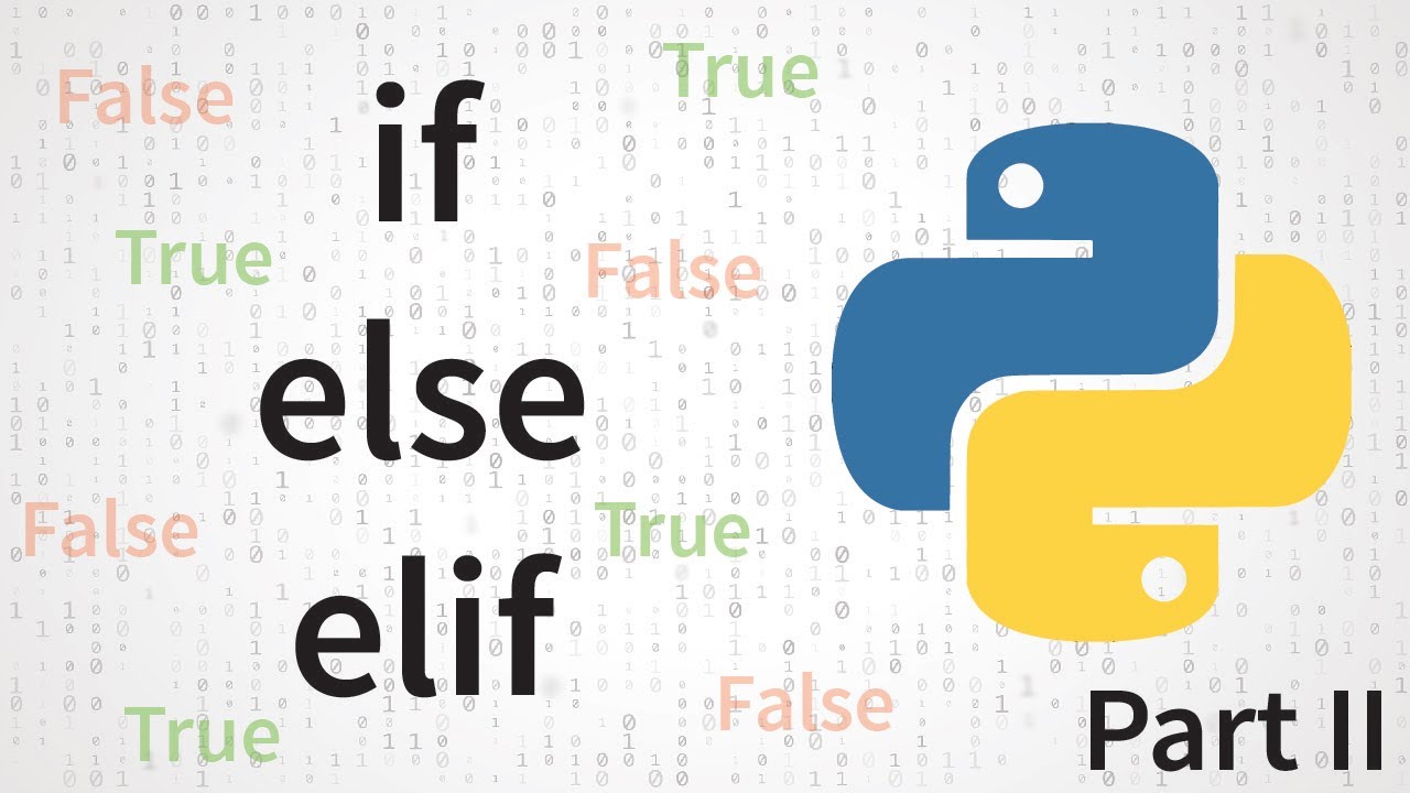 Conditions In Python Part Ii Youtube