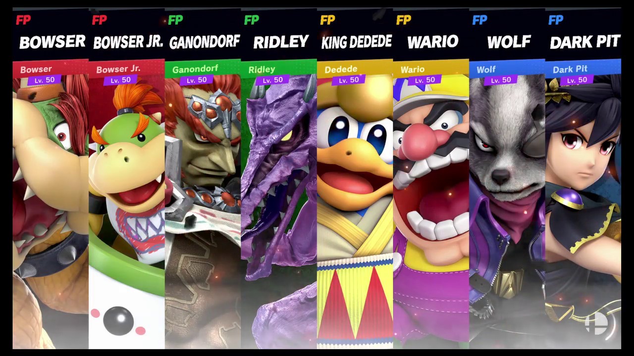 Super Smash Bros Ultimate Amiibo Fights Request 1141 Villains Team