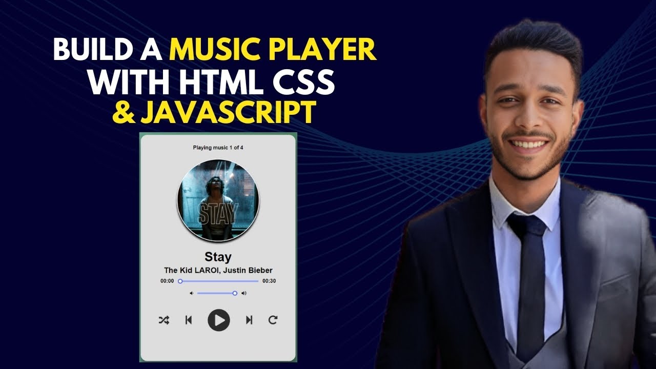 Build A Music Player Using Html Css Javascript Youtube