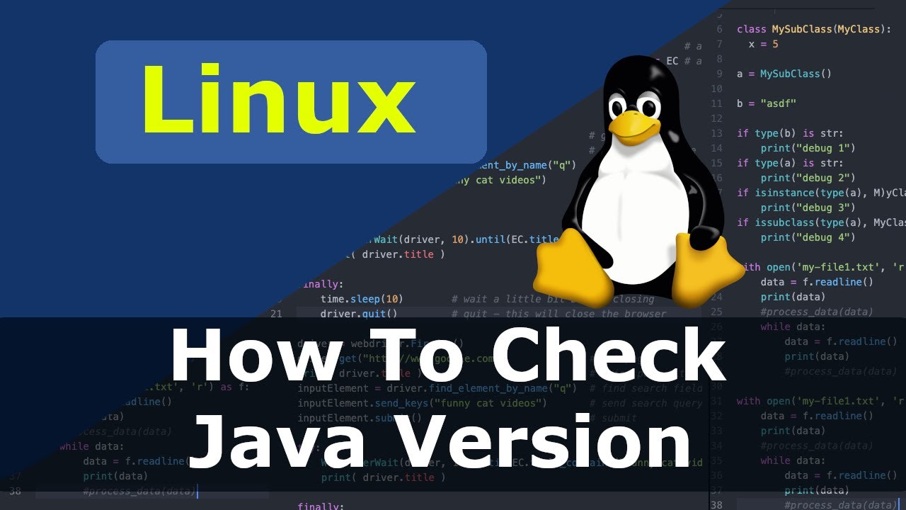 Linux How To Check Java Version Youtube