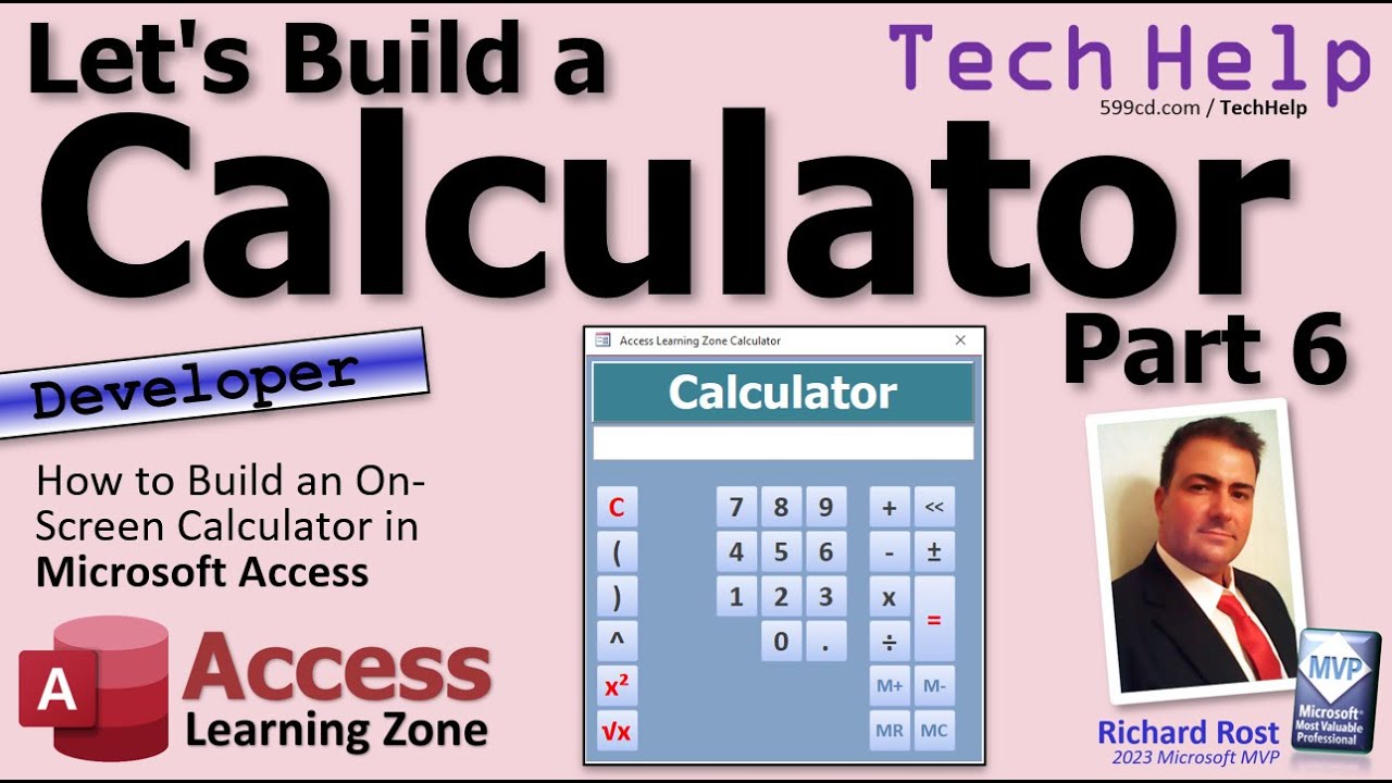 How To Build An On Screen Calculator In Microsoft Access Vba Part 6