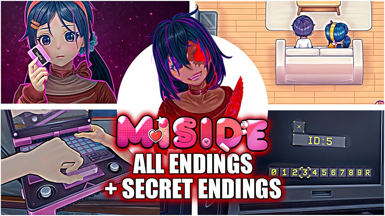 Miside All Endings Secret Endings Showcase Youtube