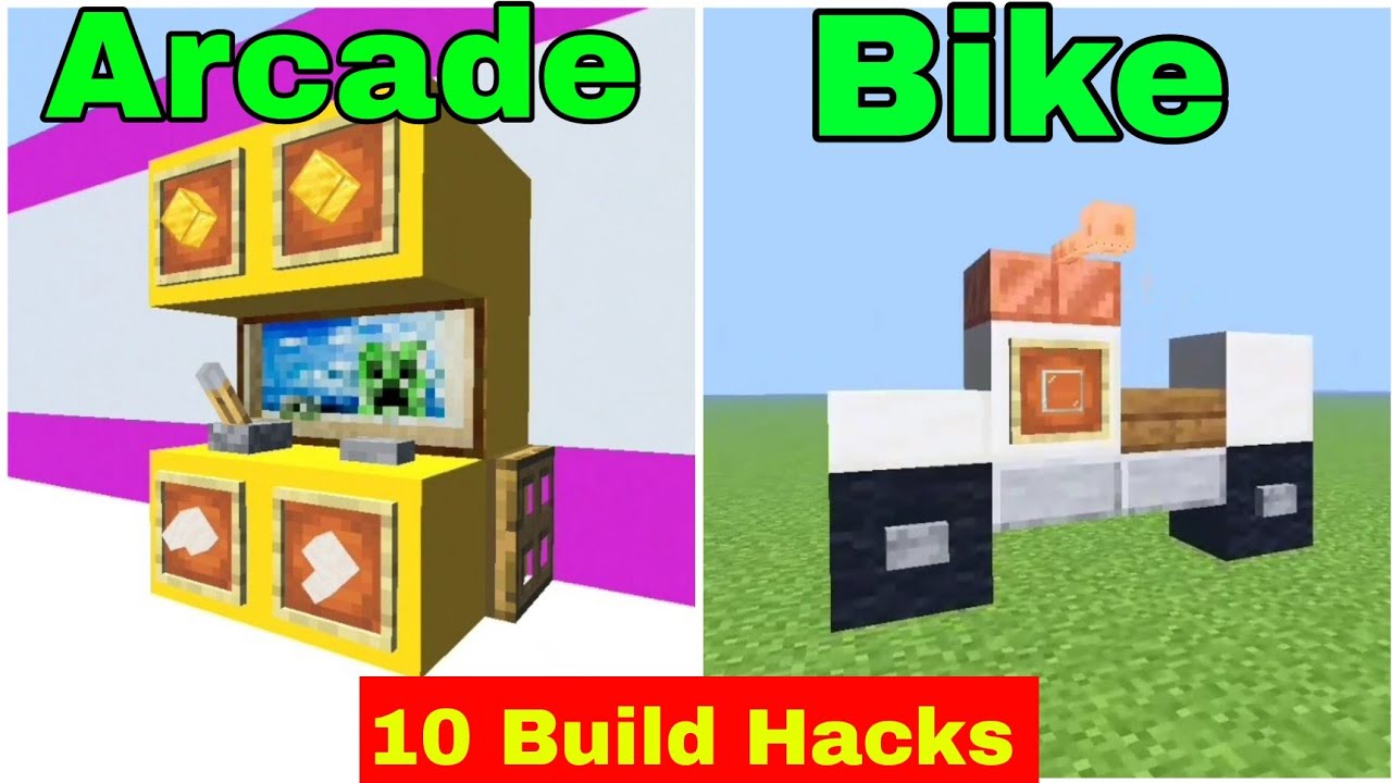 Minecraft Top 10 Build Hacks Youtube