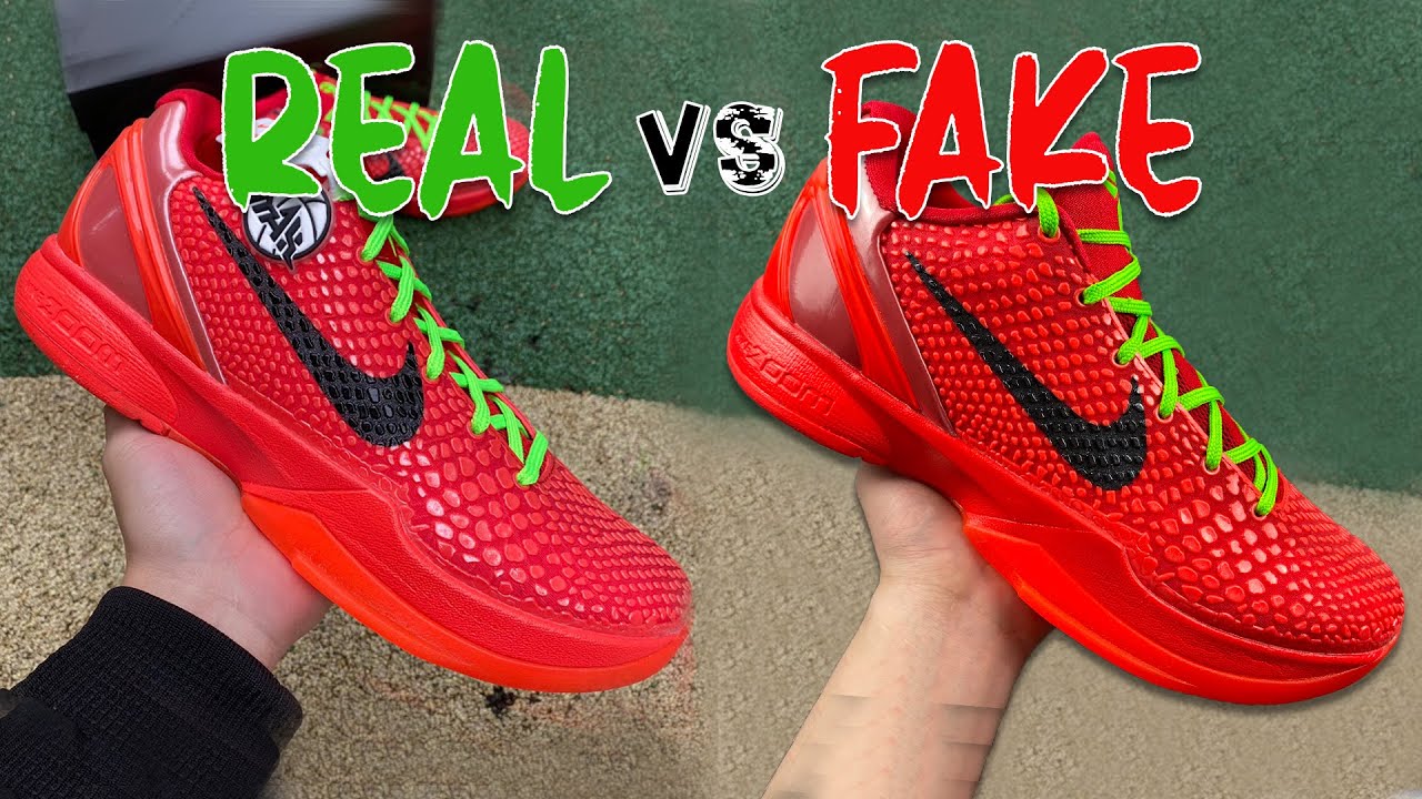 Nike Kobe 6 Protro Reverse Grinch Real Vs Fake Youtube